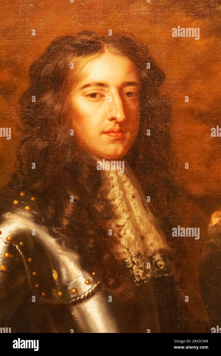 England, London, Portrait of King William III (1650-1702) by the studio ...