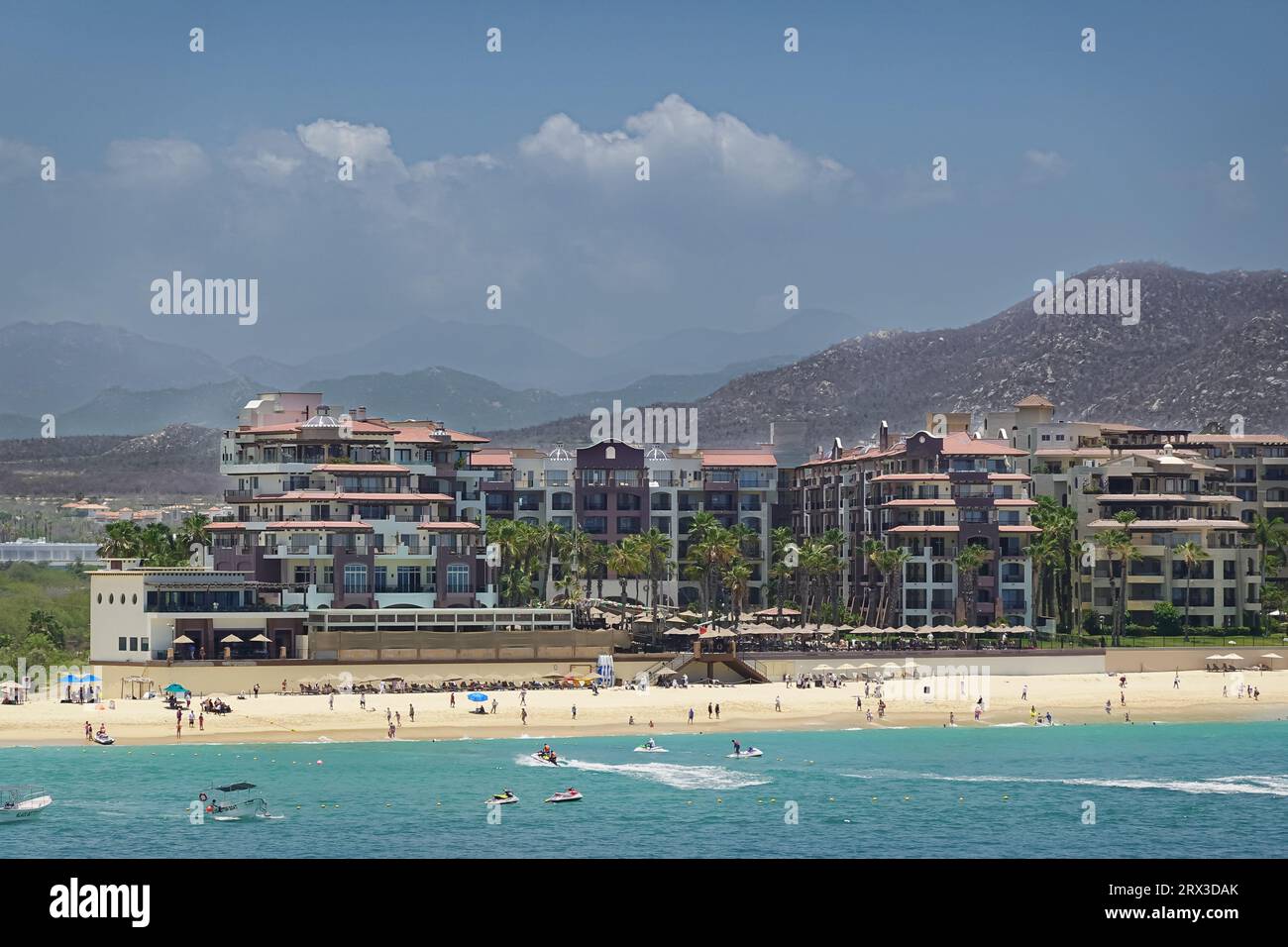 Mexico, Cabo San Lucas - July 16, 2023: Villa del Arco resort at beach ...