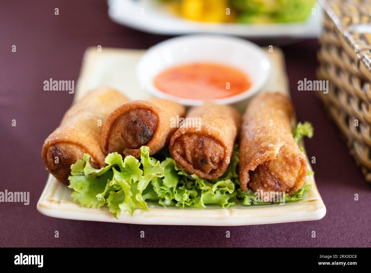 Spring rolls, Phnom Penh, Cambodia Stock Photo - Alamy