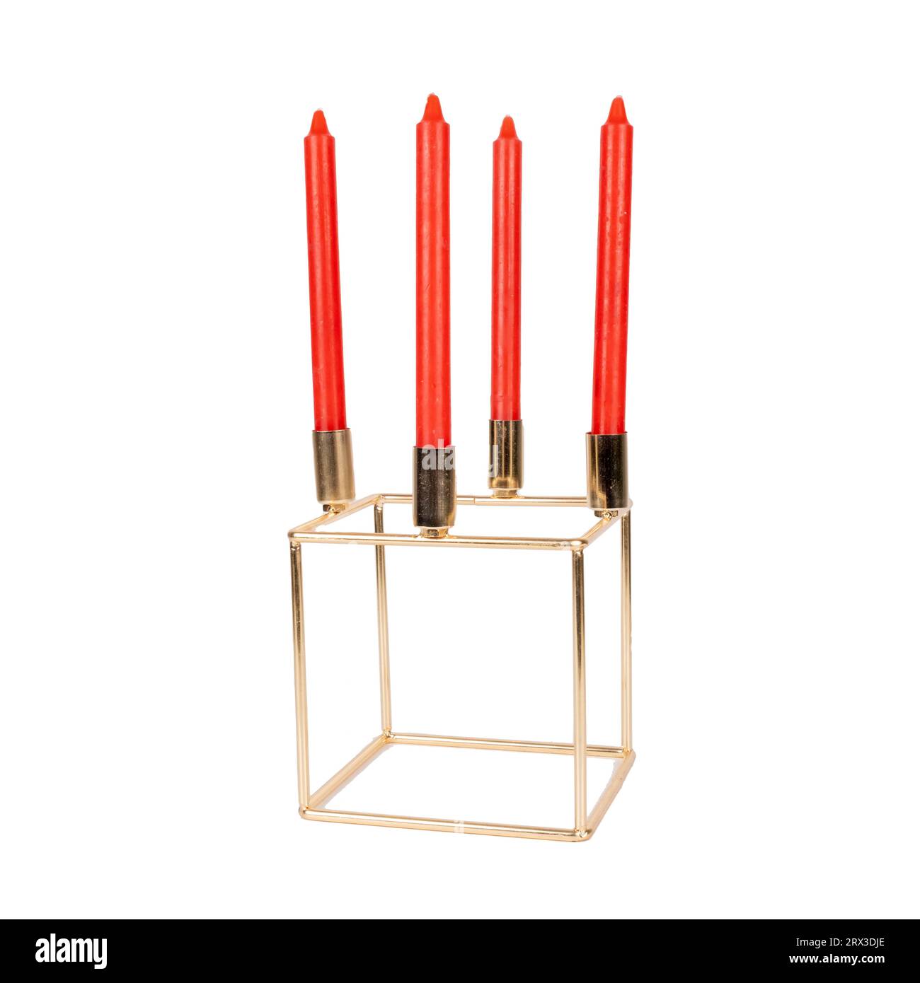 Gold candle holders Cut Out Stock Images & Pictures - Alamy