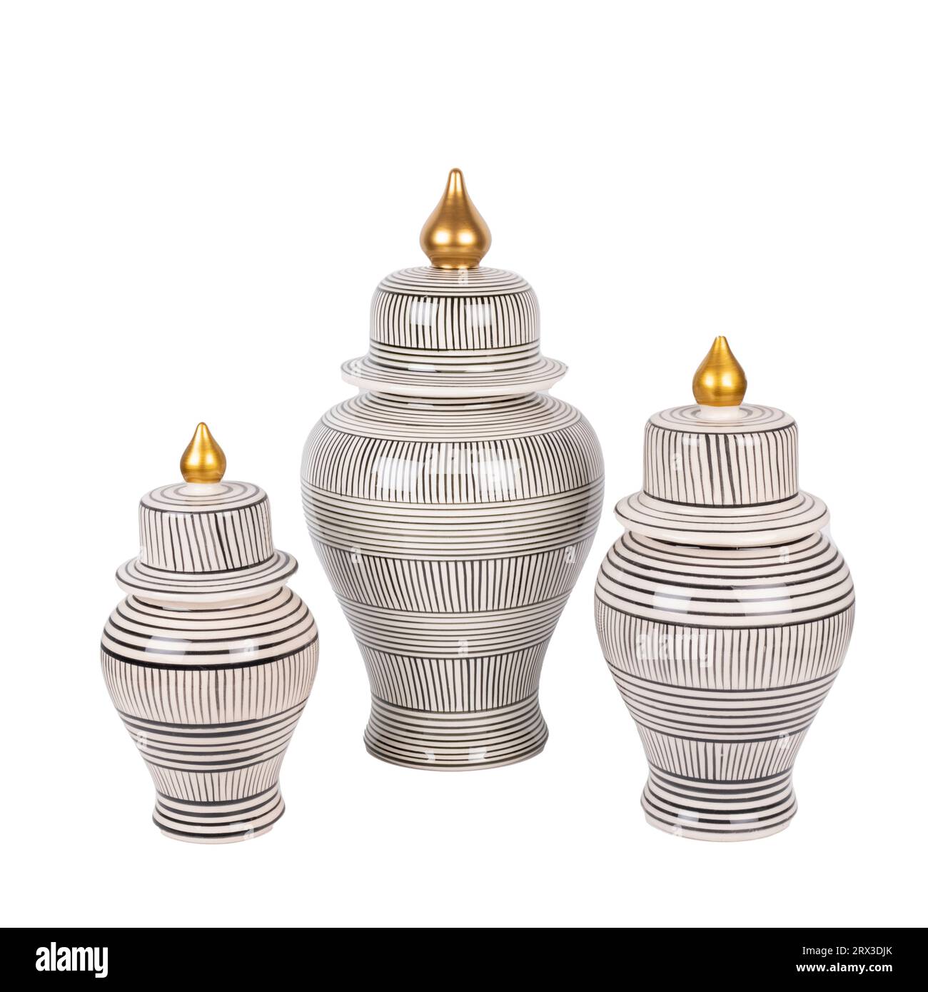 ceramic vase jar luxury living room decoration object isolated Stock ...