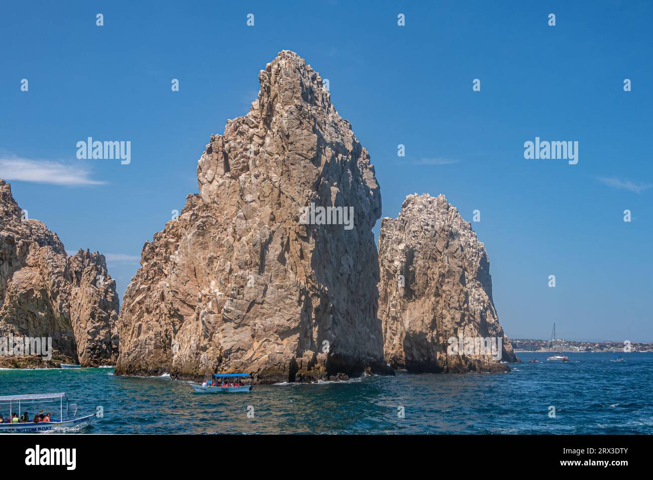 Mexico, Cabo San Lucas - July 16, 2023: Farest boulders of Reserva de ...