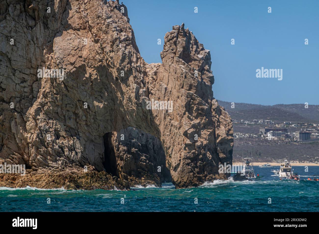 Mexico, Cabo San Lucas - July 16, 2023: Most southern rocks of Reserva ...