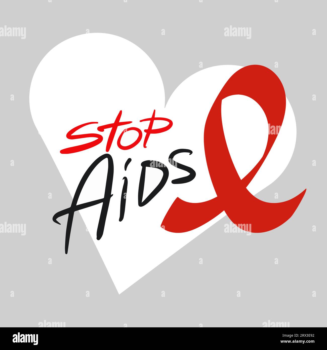 World AIDS day red ribbon aids symbol, vector Illustration Stock Vector Image & Art - Alamy