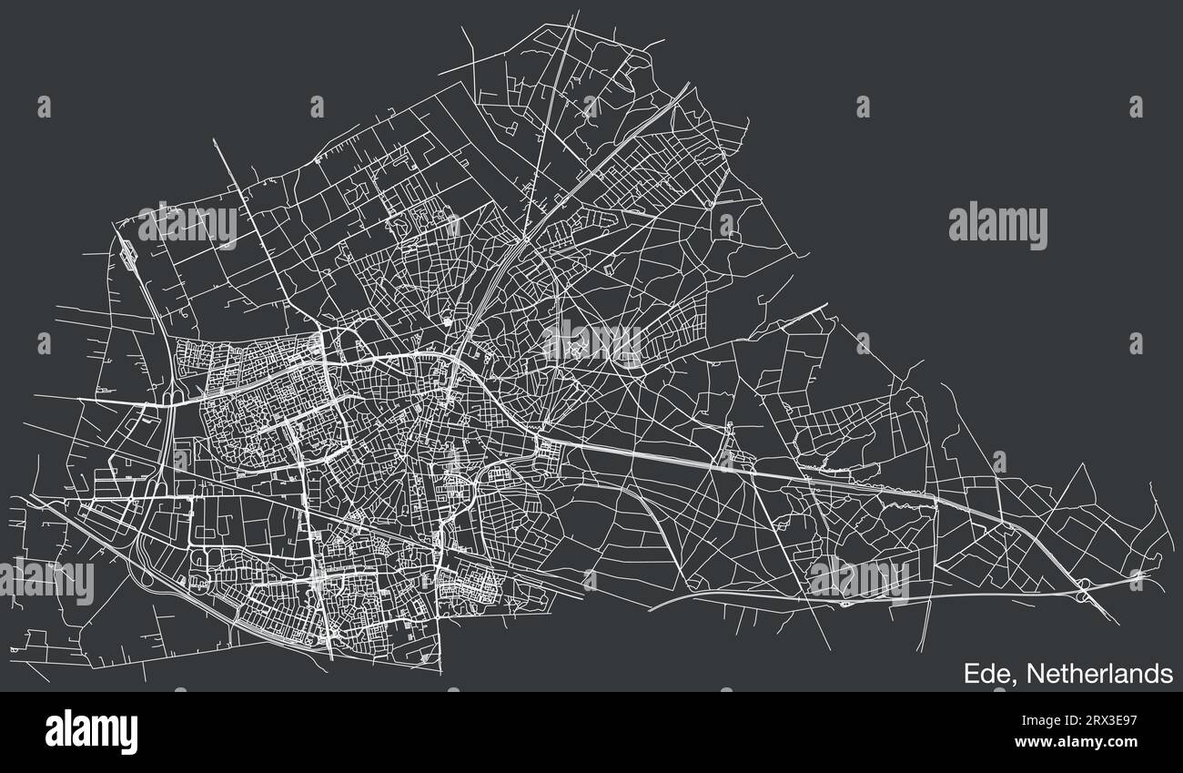 Street roads map of EDE, NETHERLANDS Stock Vector Image & Art - Alamy