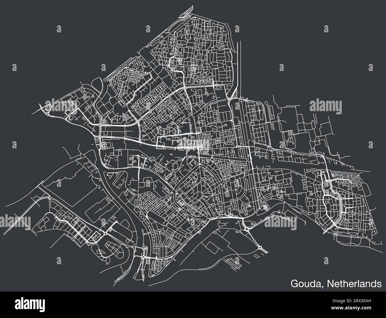 Map of gouda hi-res stock photography and images - Alamy