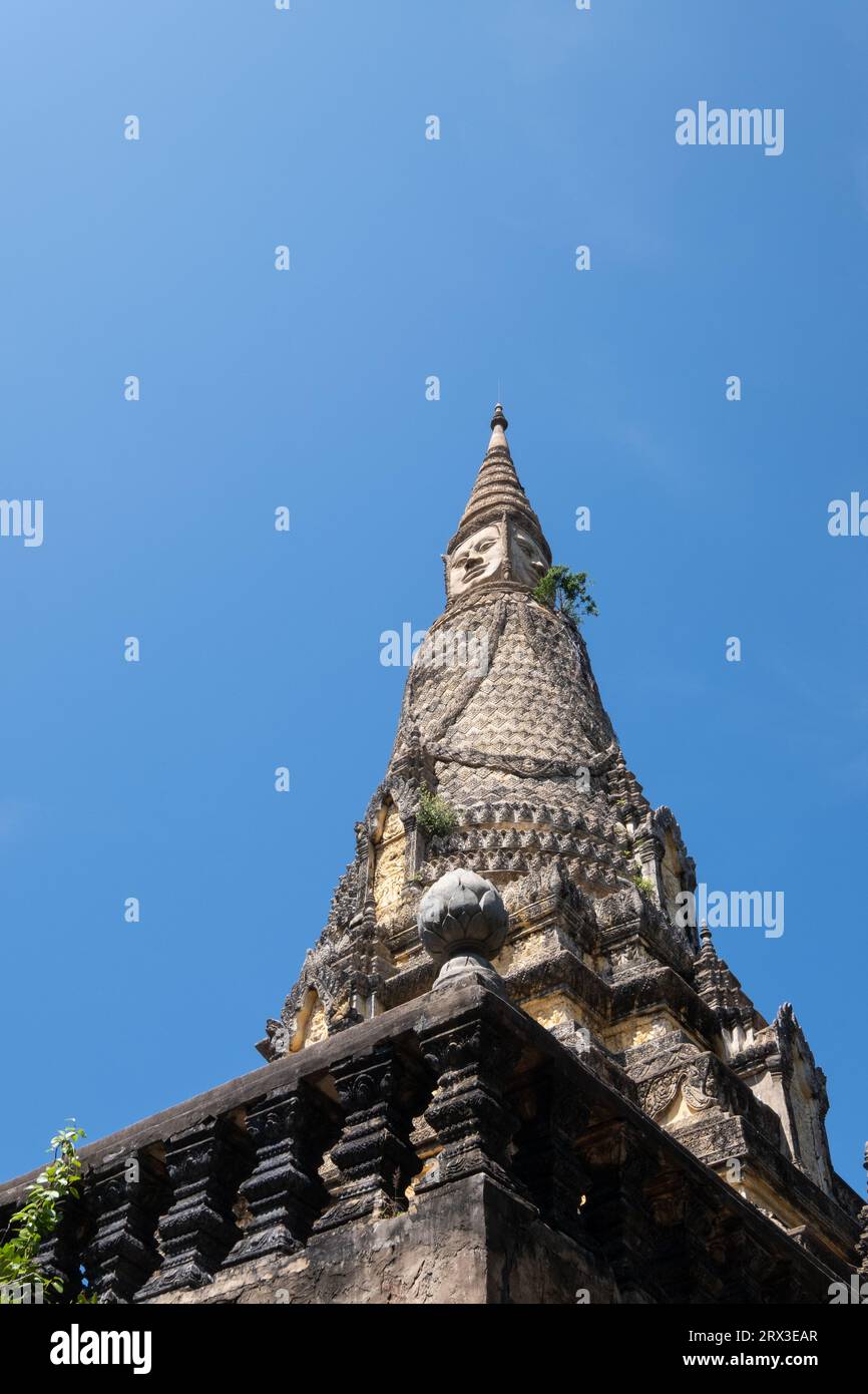 Stupa of Preah Ang Doung, on Phreah Reach Traop Mountain, Oudong ...