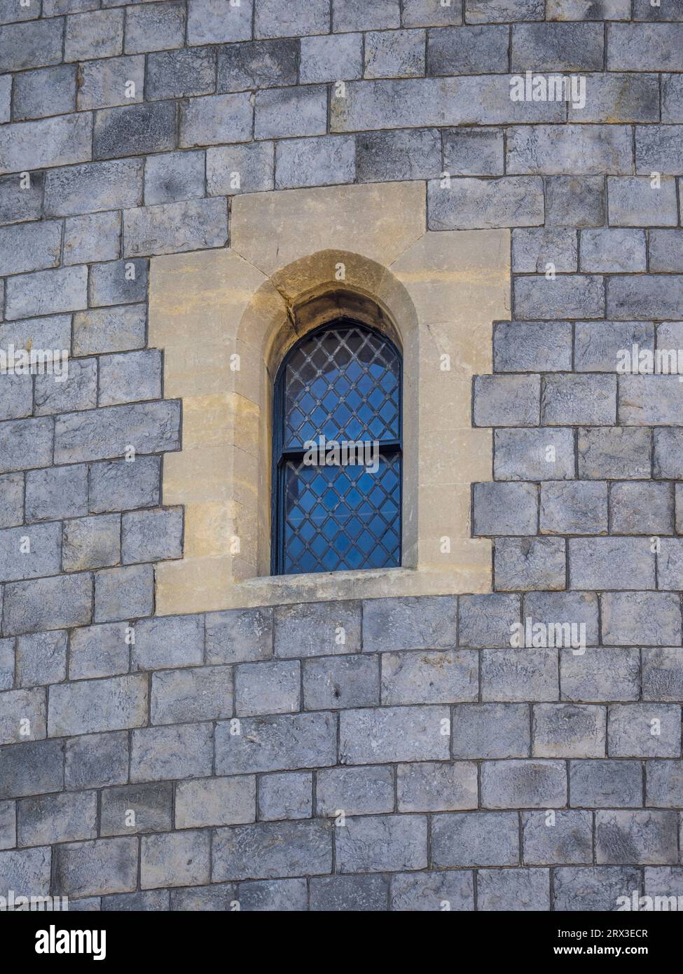 Windows, The Curfew Tower, Windsor Castle, Windsor, England, UK, GB ...