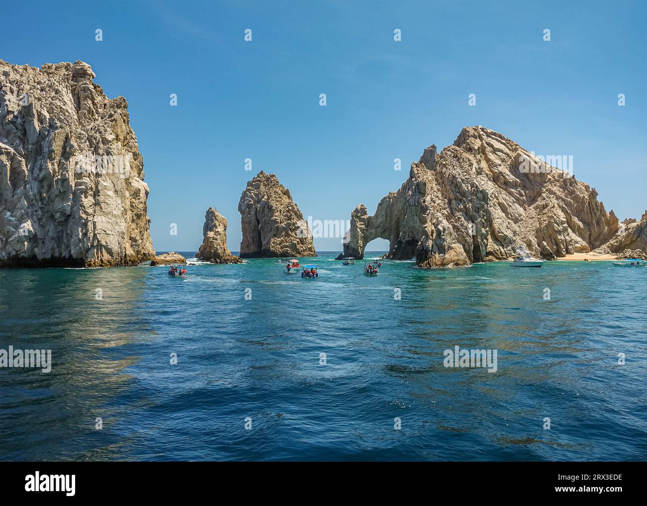 Mexico, Cabo San Lucas - July 16, 2023: El Arco rocky arch at Reserva ...