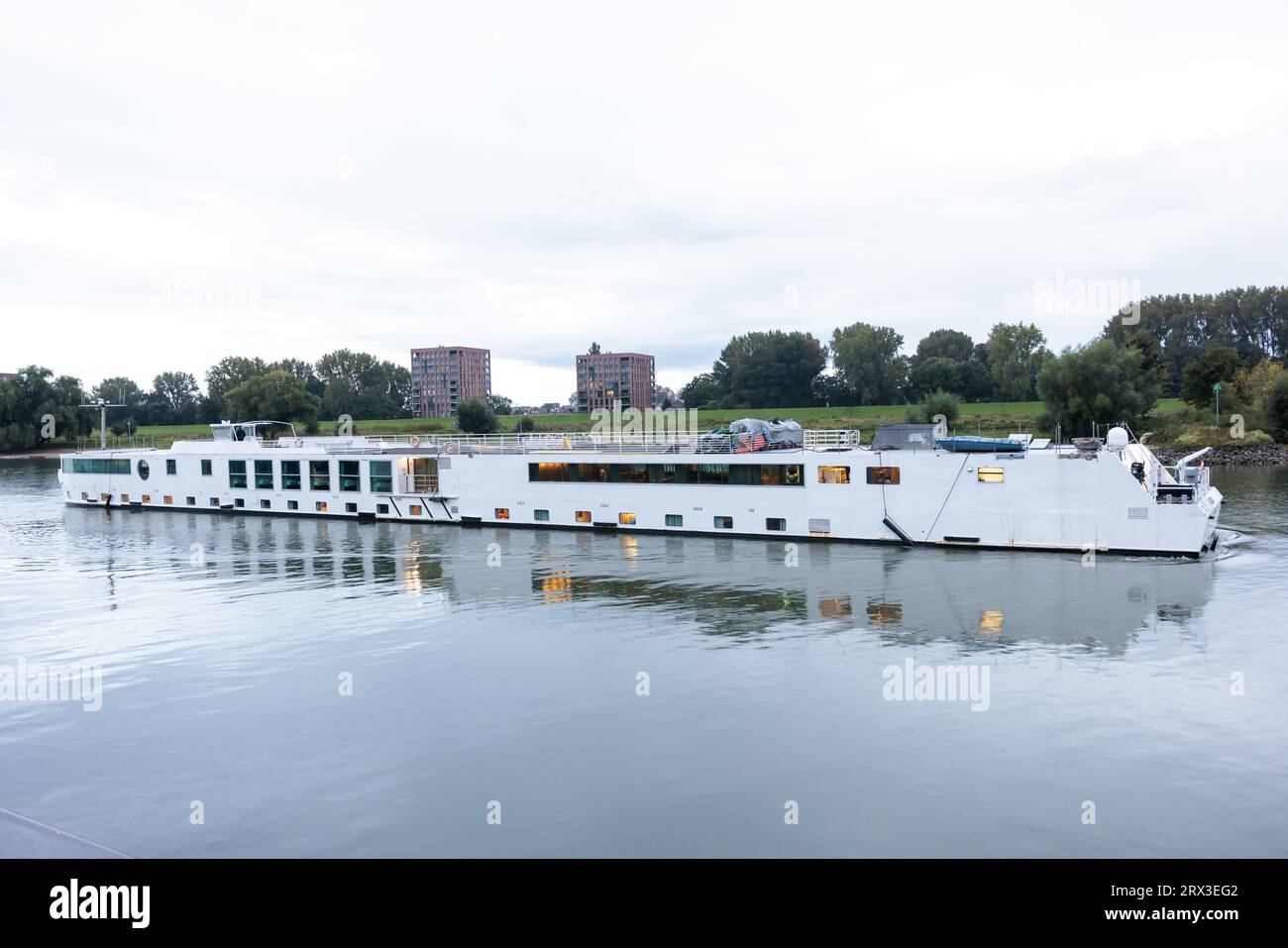 ARNHEM - The German cruise ship Arkona moors next to other ships that ...