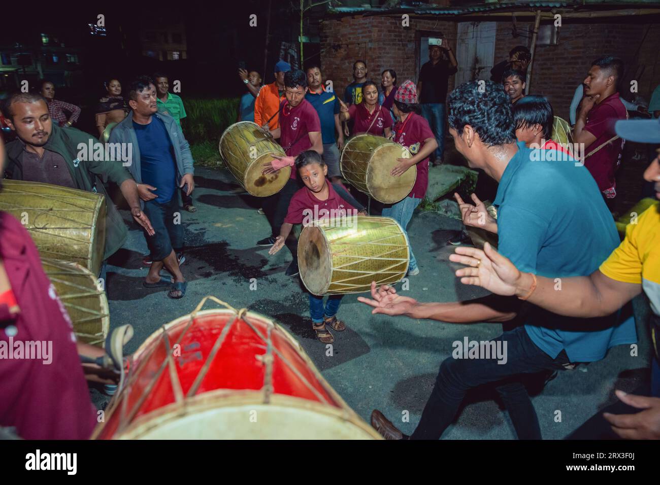 Traditional newari musical instruments hi-res stock photography and ...