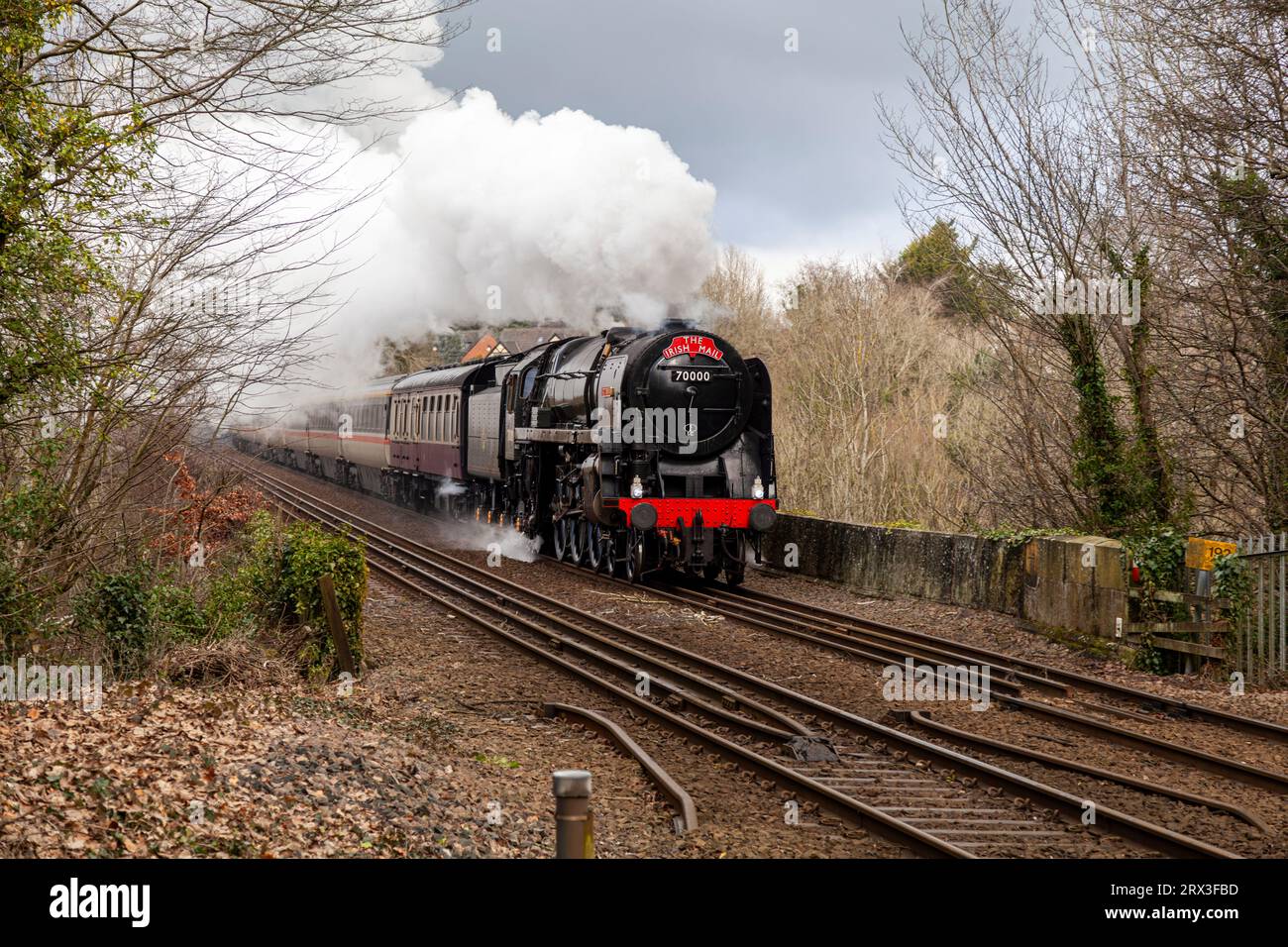 Britannia class standard 7, number 70000 Britannia is seen powering ...