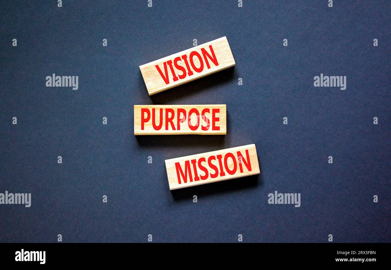 Vision purpose mission symbol. Concept word Vision Purpose Mission on ...