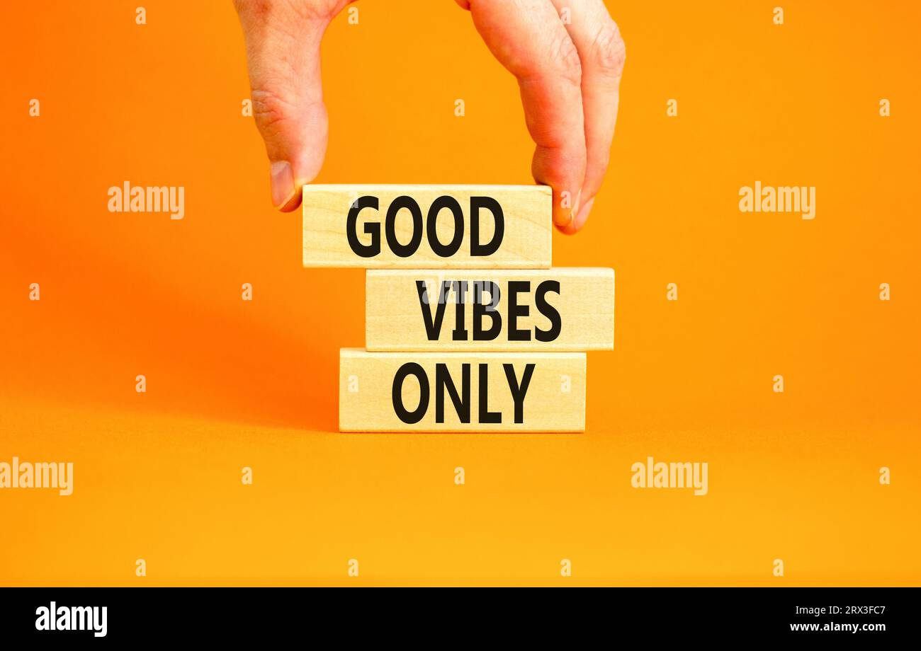 Good vibes only symbol. Concept word Good vibes only on beautiful ...