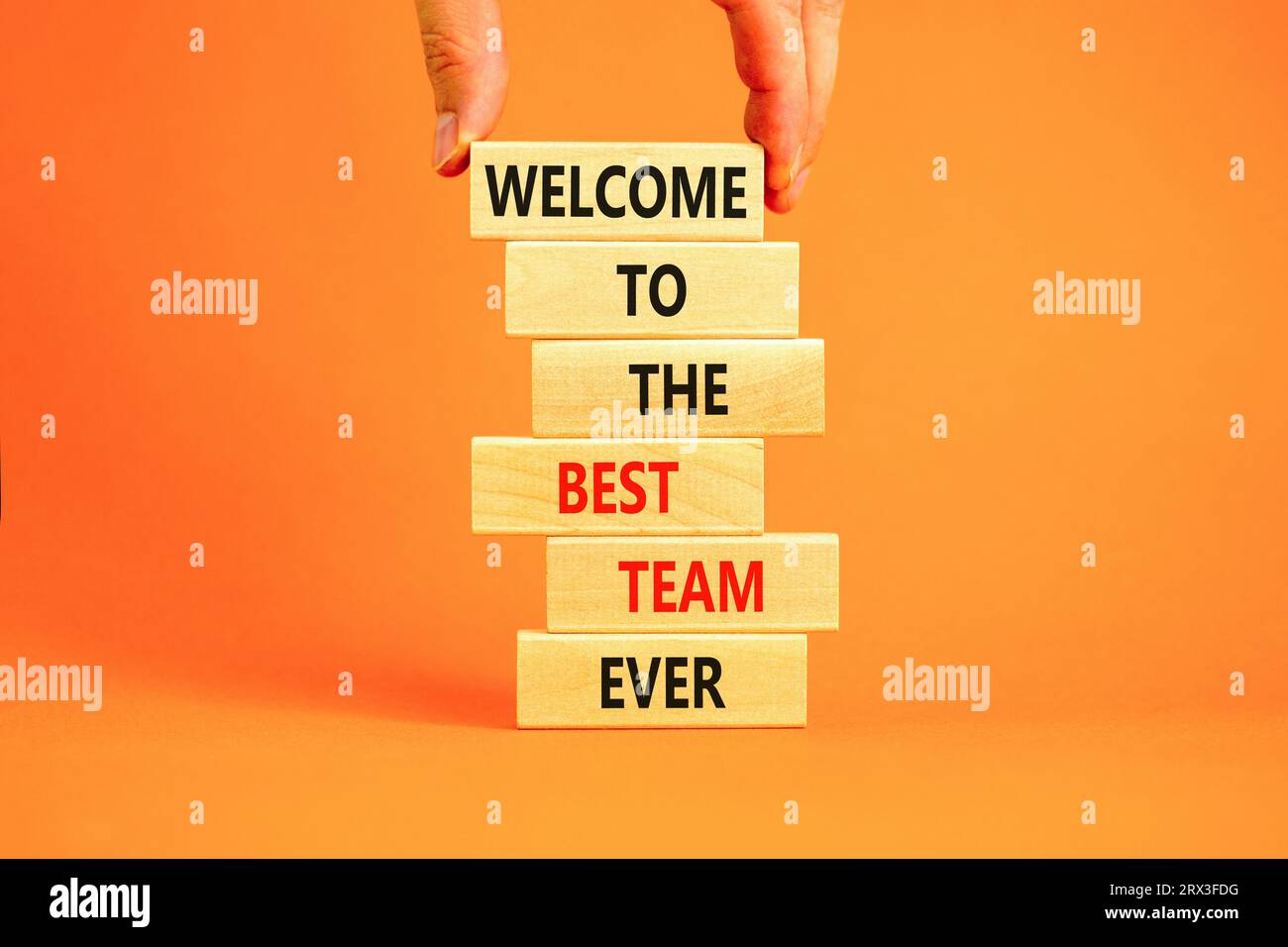 Welcome to best team symbol. Concept words Welcome to the best team ...