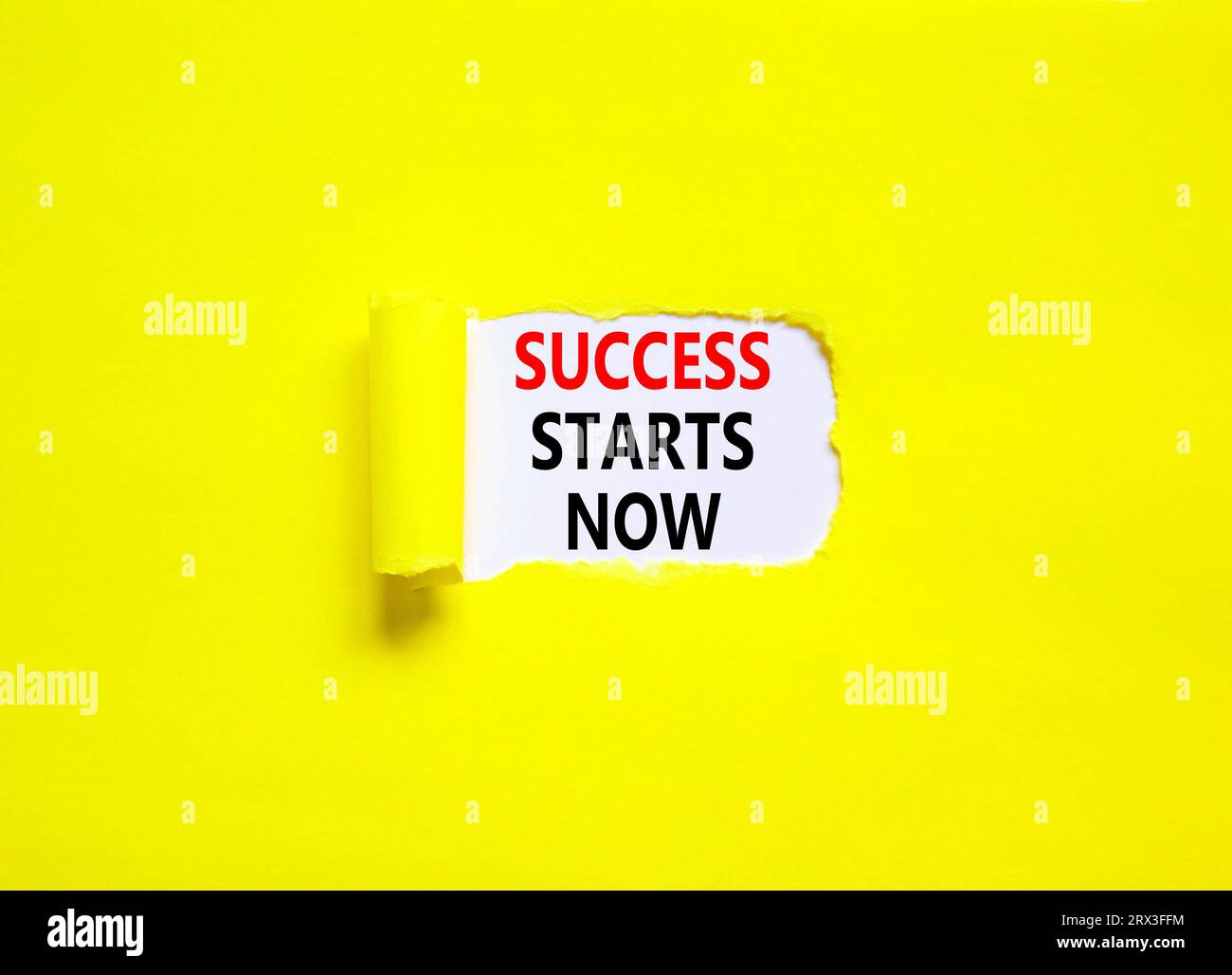 Success starts now symbol. Concept word Success starts now on beautiful ...