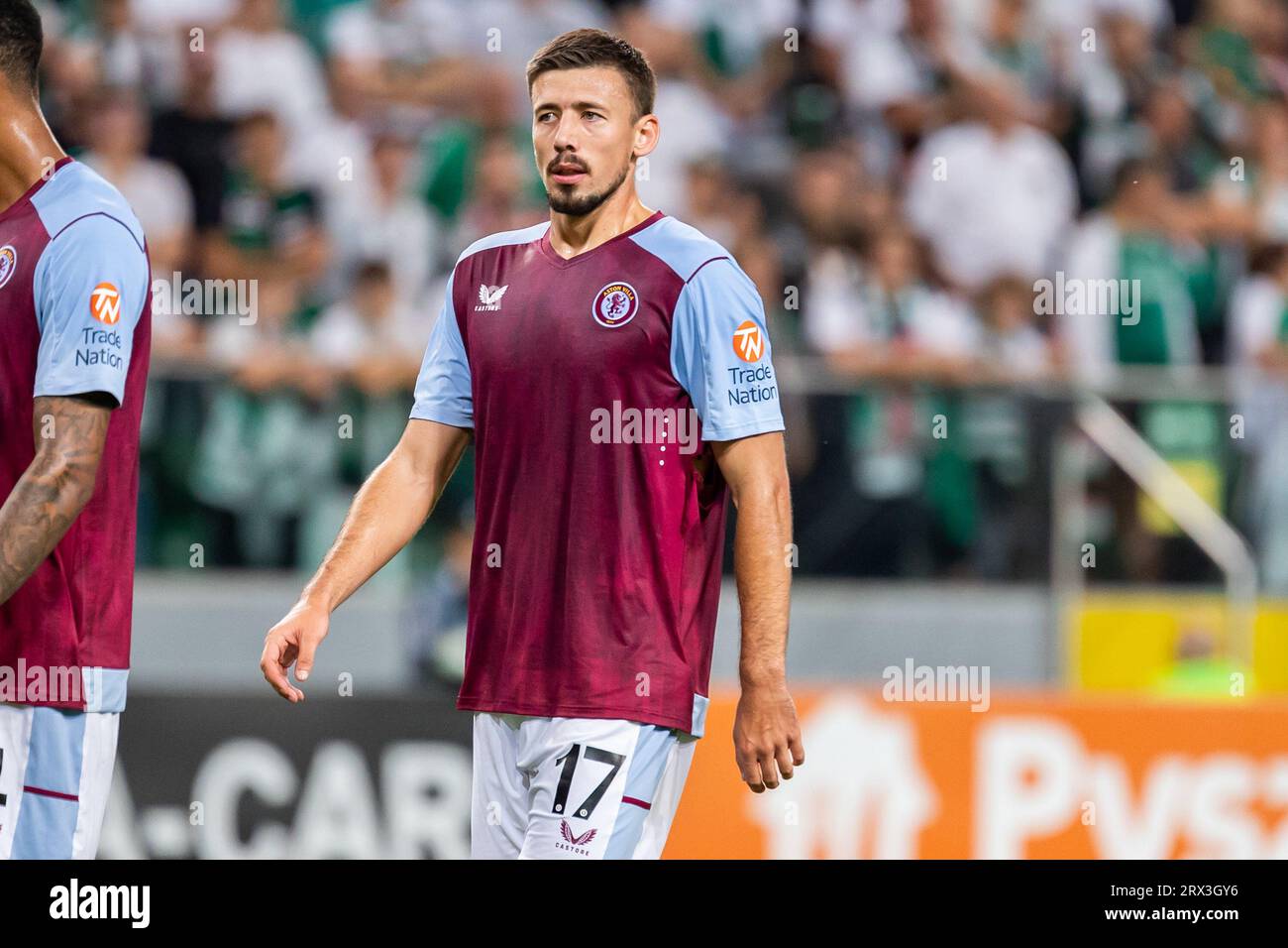 Clement Lenglet of Aston Villa seen during the UEFA Europa Conference ...