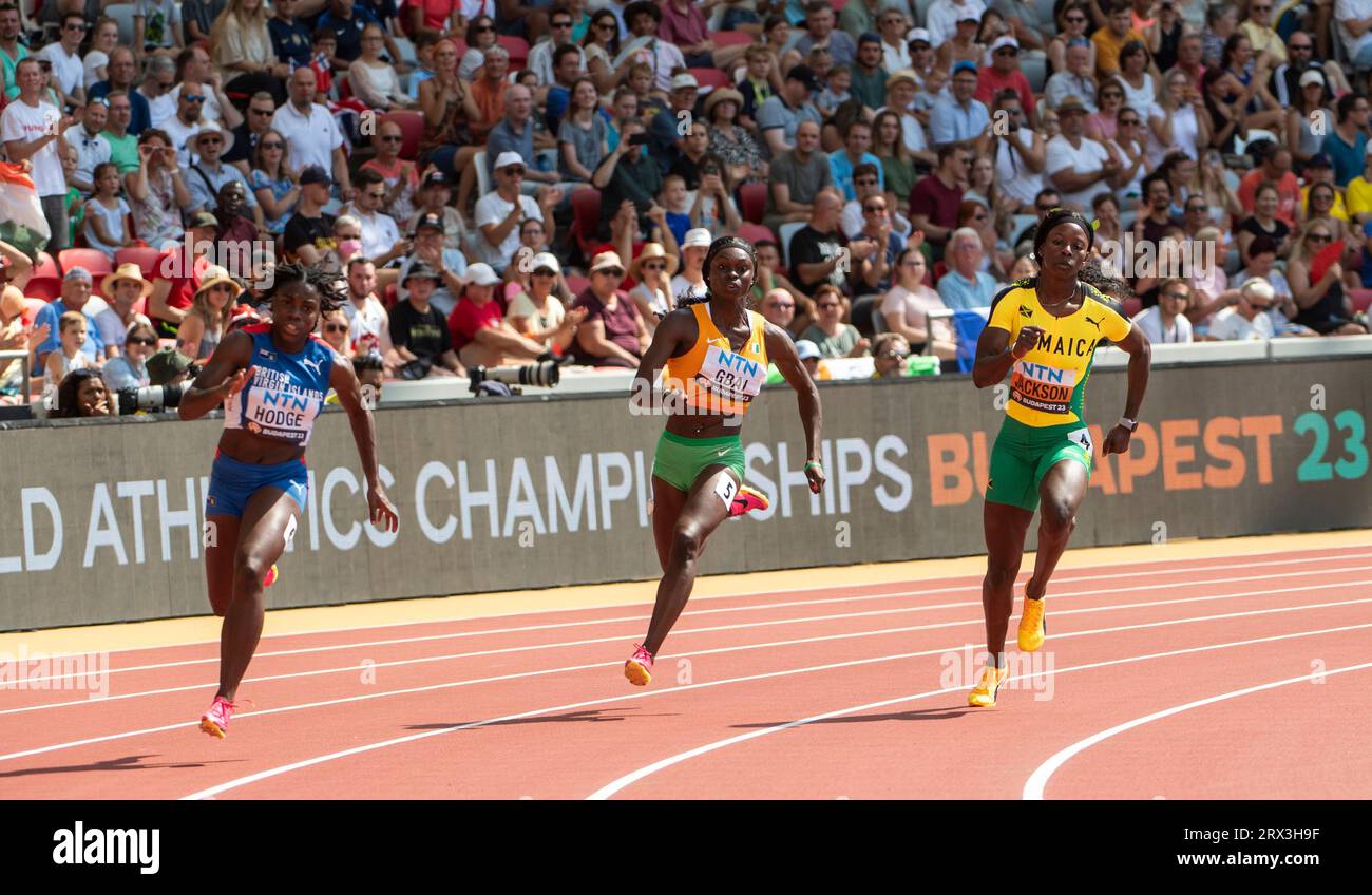 Adaejah Hodge of British Virgin Islands, Jessika Gbai of Côte d’Ivoire ...