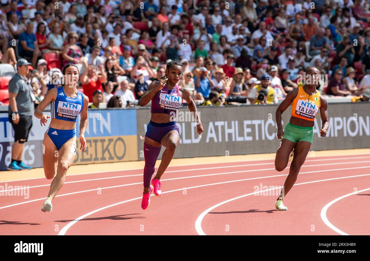 Polyniki Emmanouilidou of Greece, Sha'Carri Richardson of the USA and ...