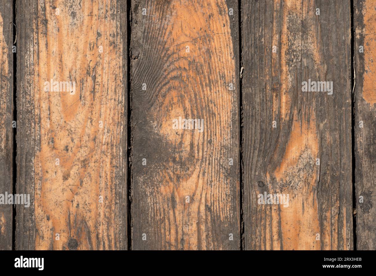 Faded orange old wooden planks texture background Stock Photo - Alamy