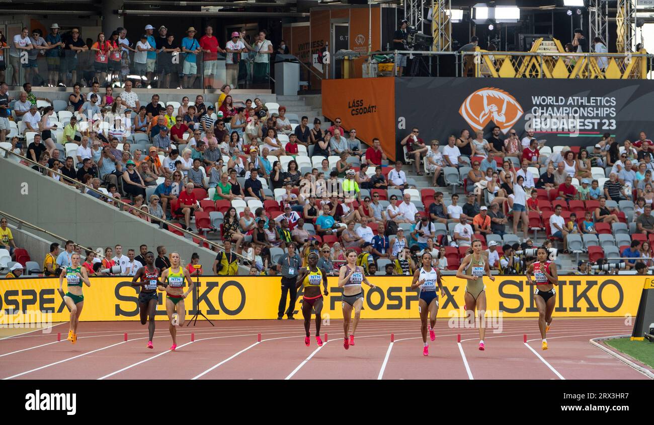 Abbey Caldwell of Australia competing in the 800m heat 3 on day five at ...