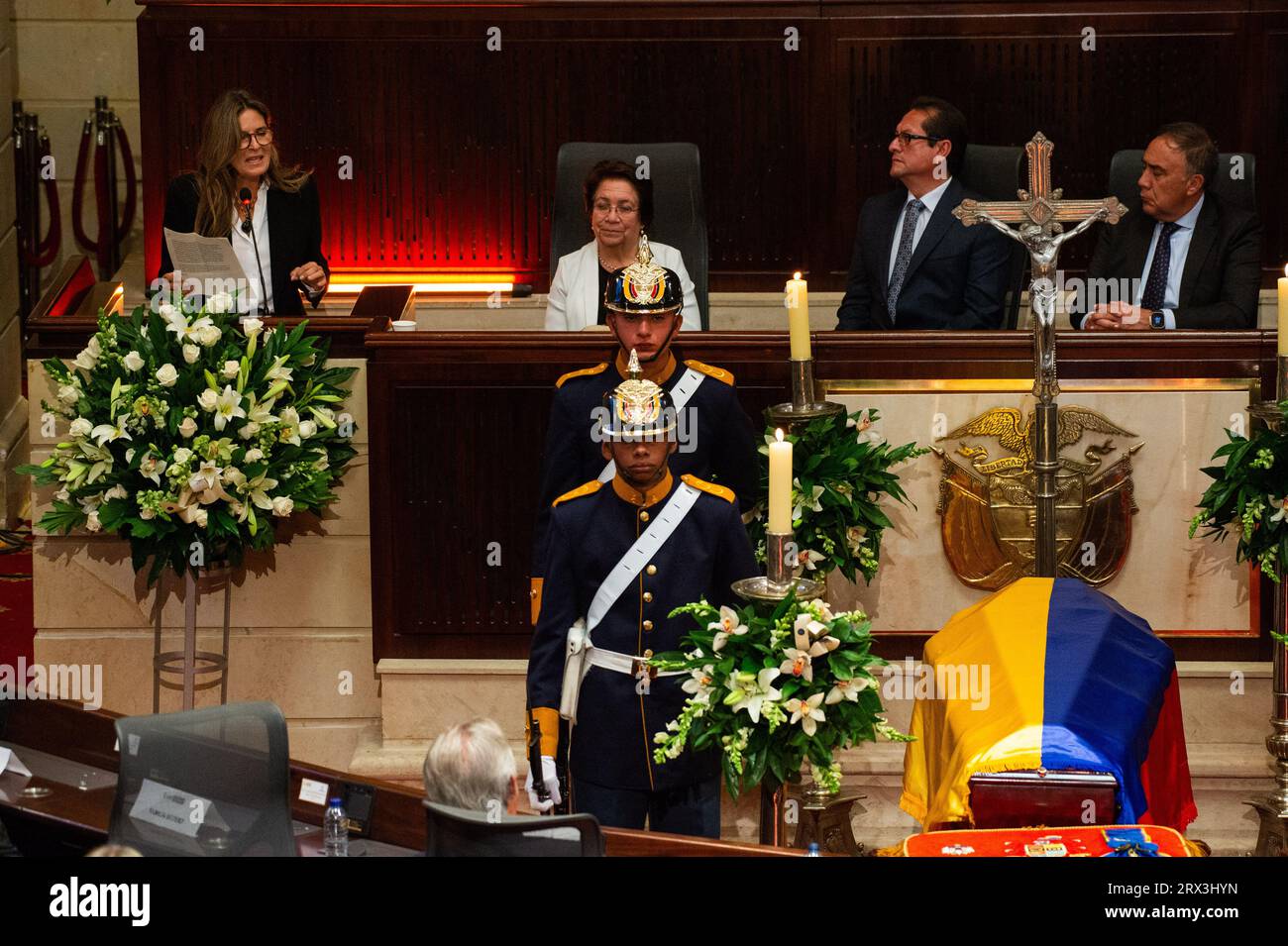 Bogota, Colombia. 22nd Sep, 2023. Colombian congress hosts an obit to ...