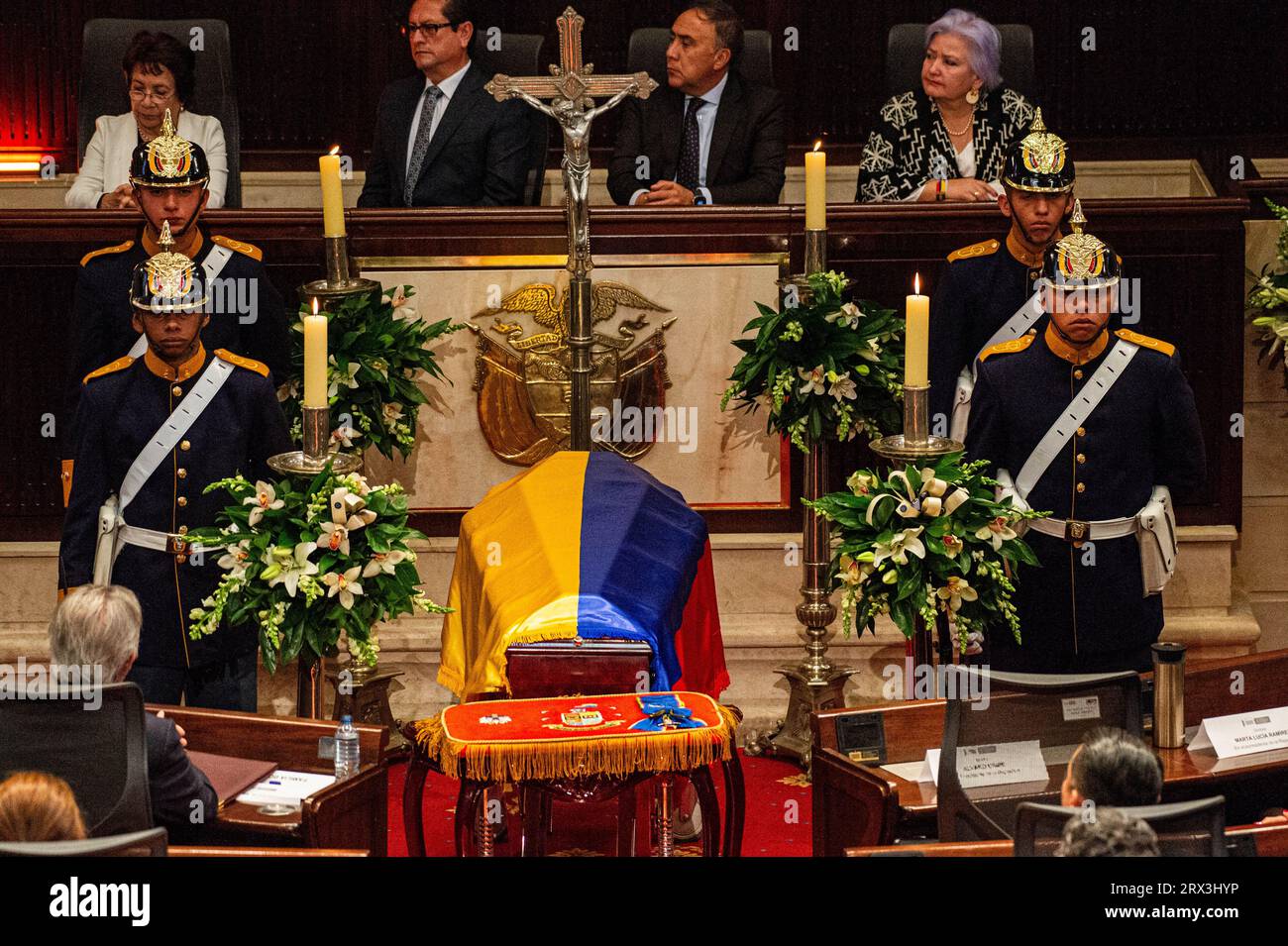 Bogota, Colombia. 22nd Sep, 2023. Colombian congress hosts an obit to ...