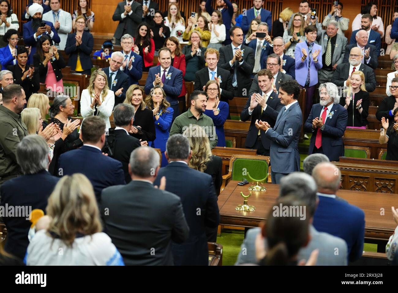 Ottawa, Canada. 22nd Sep, 2023. Ukrainian President Volodymyr Zelenskyy ...
