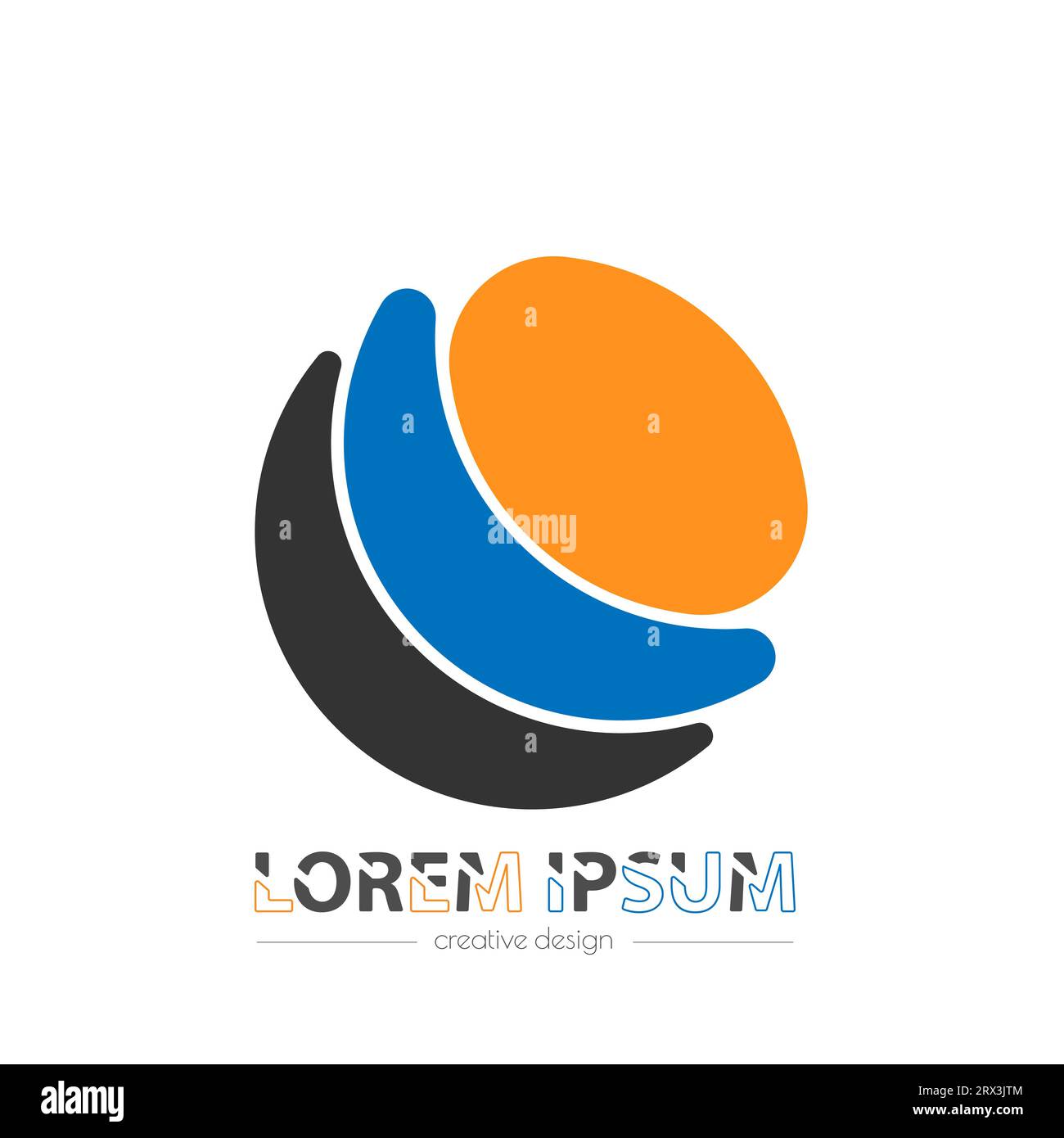 Company logo. Composite circle. Template for a brand, sticker. Business ...