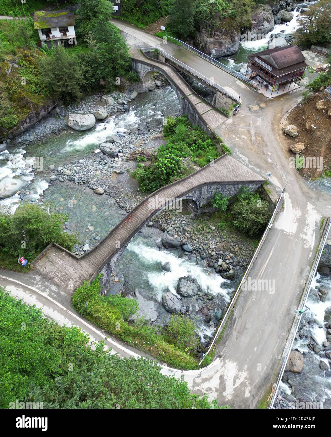 Located in the city of Artvin, Turkey, the Double Bridge was built in ...