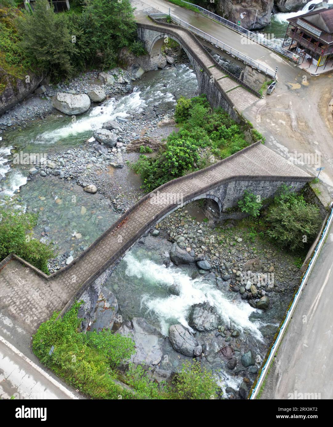 Located in the city of Artvin, Turkey, the Double Bridge was built in ...