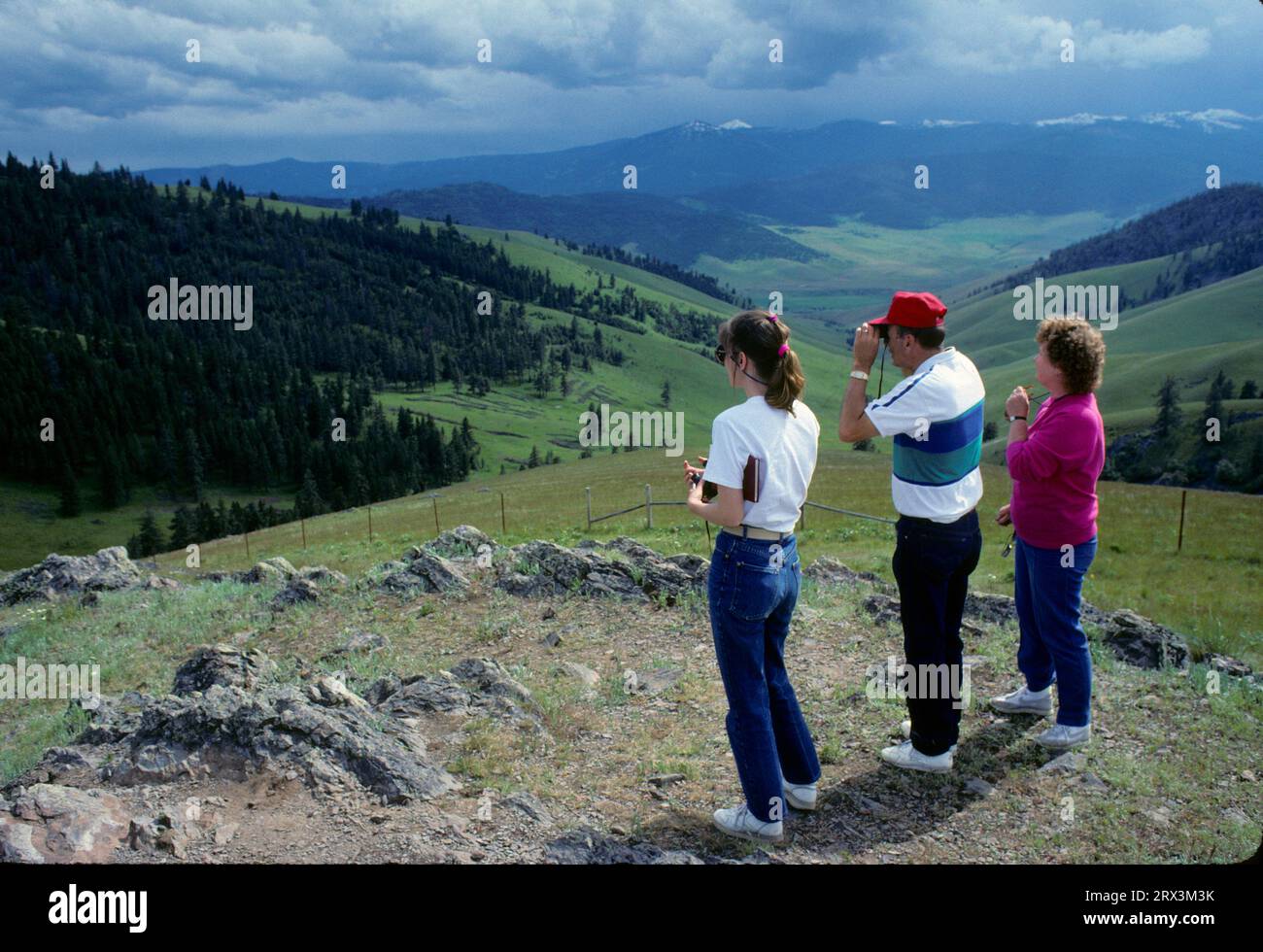 Overlook Trail view, National Bison Range, Montana Stock Photo - Alamy