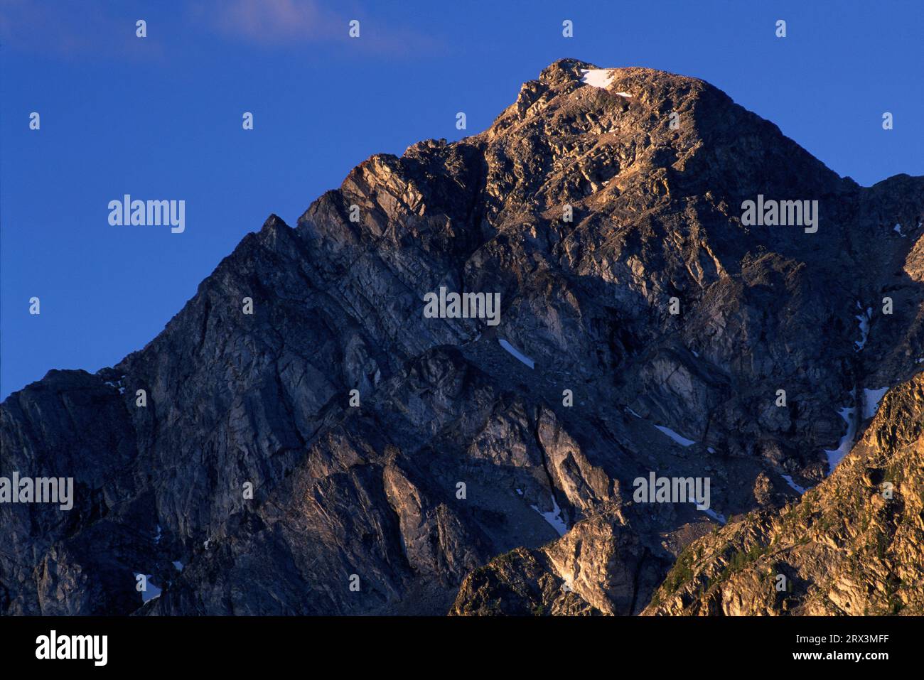 Warren Peak from Lower Carpp Lake, Anaconda-Pintler Wilderness ...