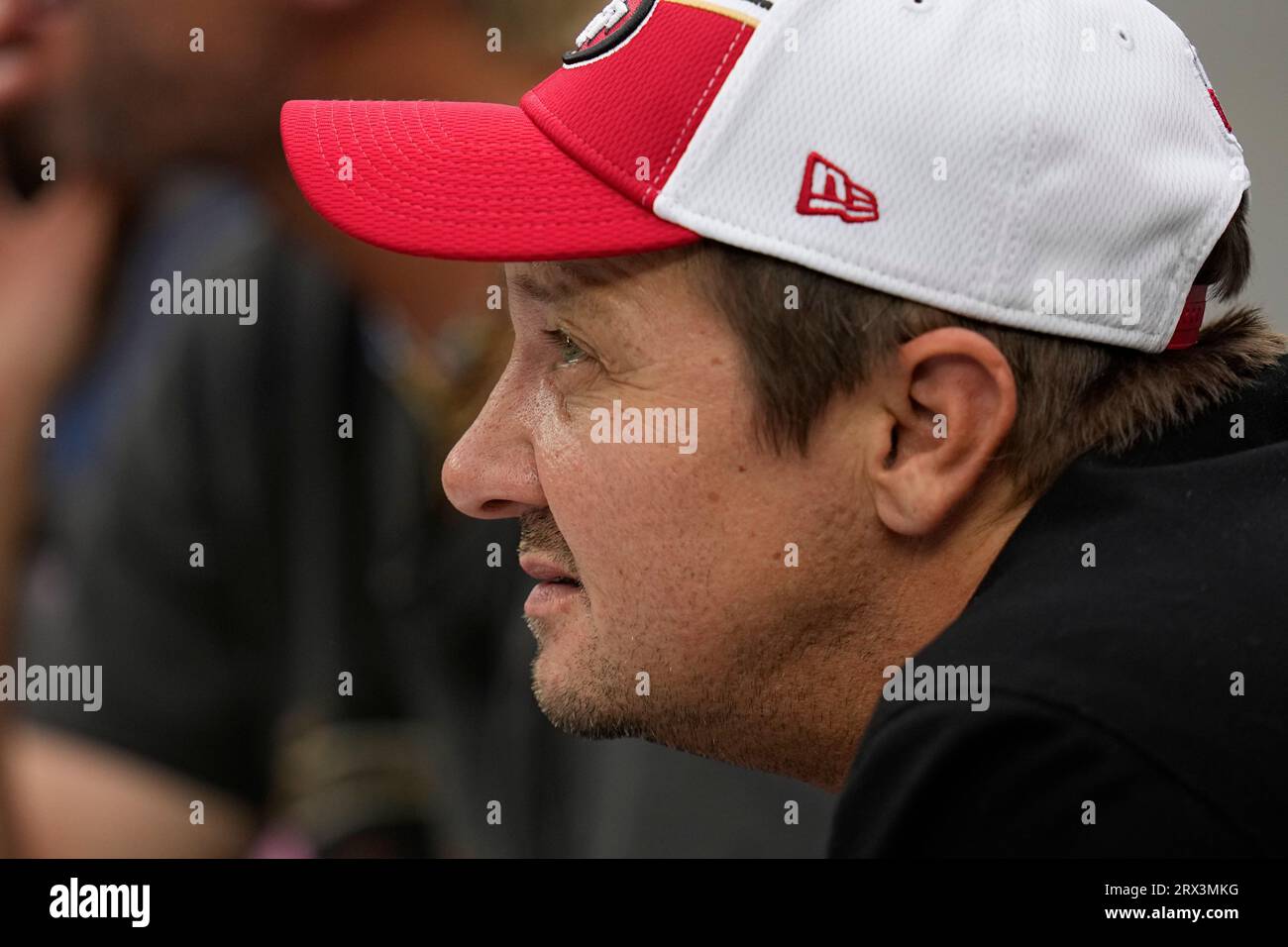 Actor Jeremy Renner during the first half of an NFL football game Los ...