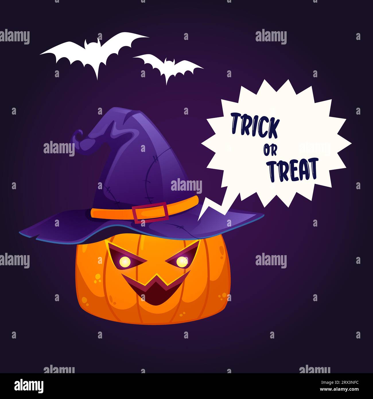 Decorative pumpkin on dark background Stock Vector Images - Alamy