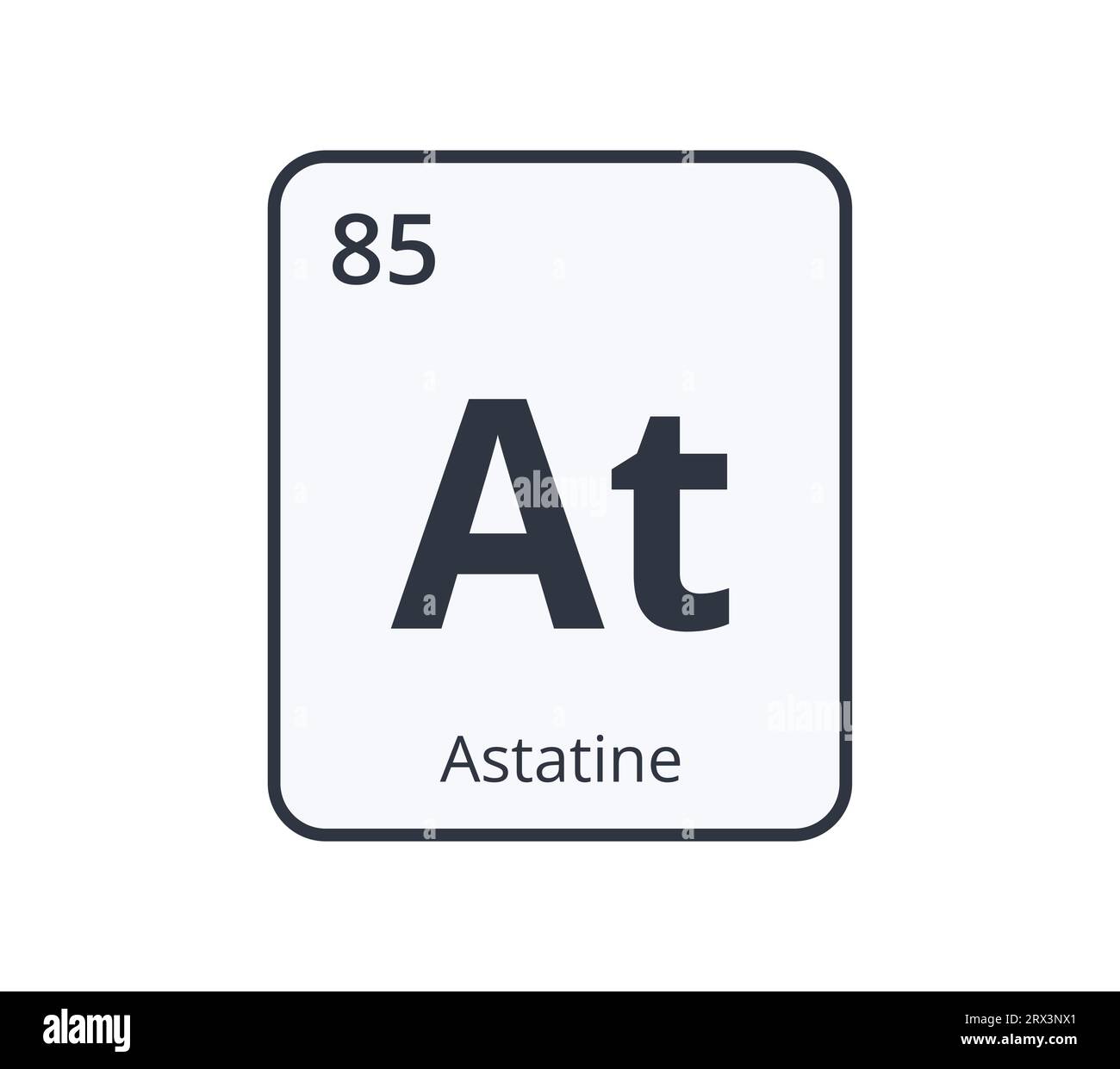 Astatine Chemical Symbol Stock Vector Image & Art - Alamy