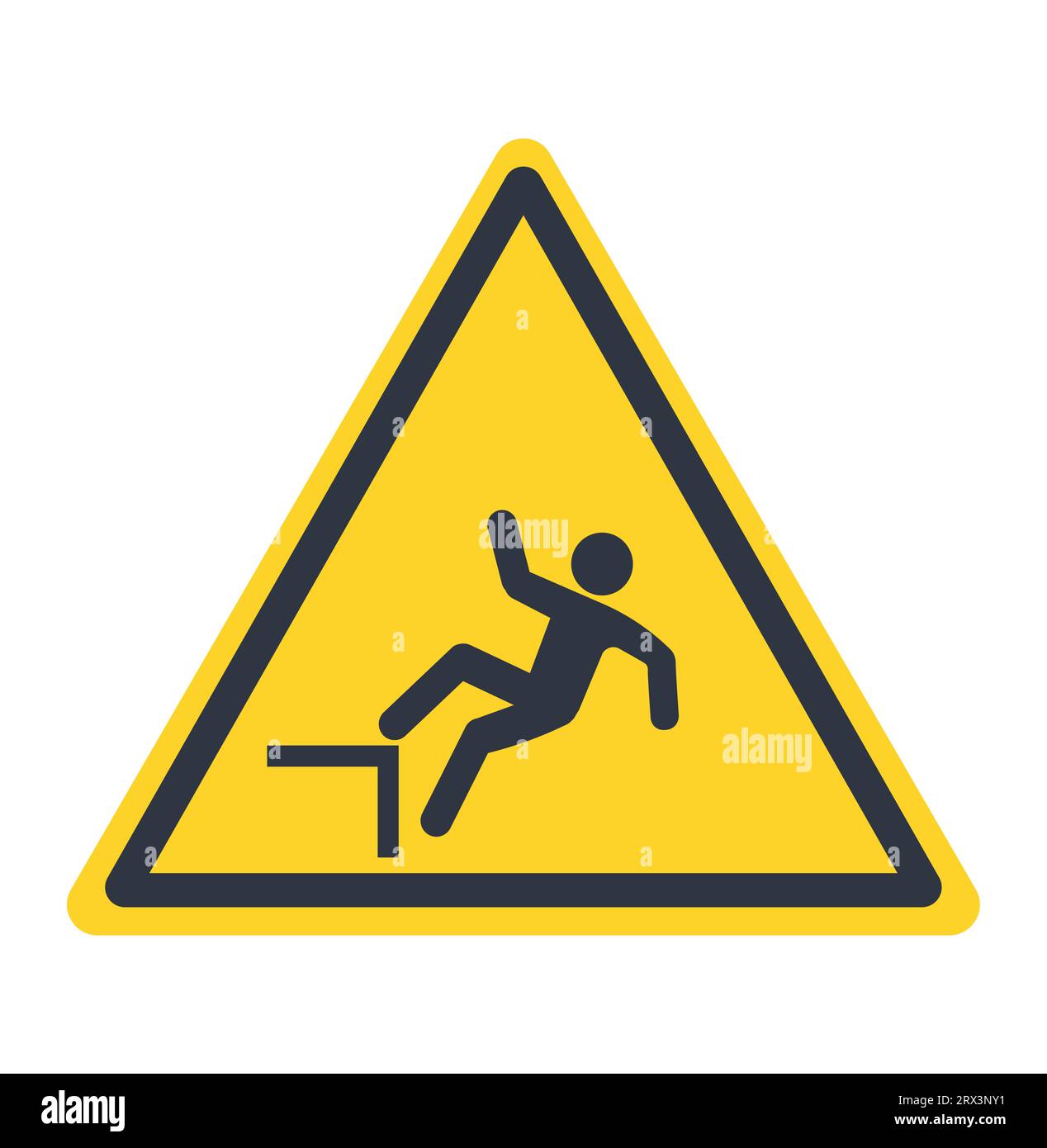 Fall Warning Symbol Stock Vector Image & Art - Alamy