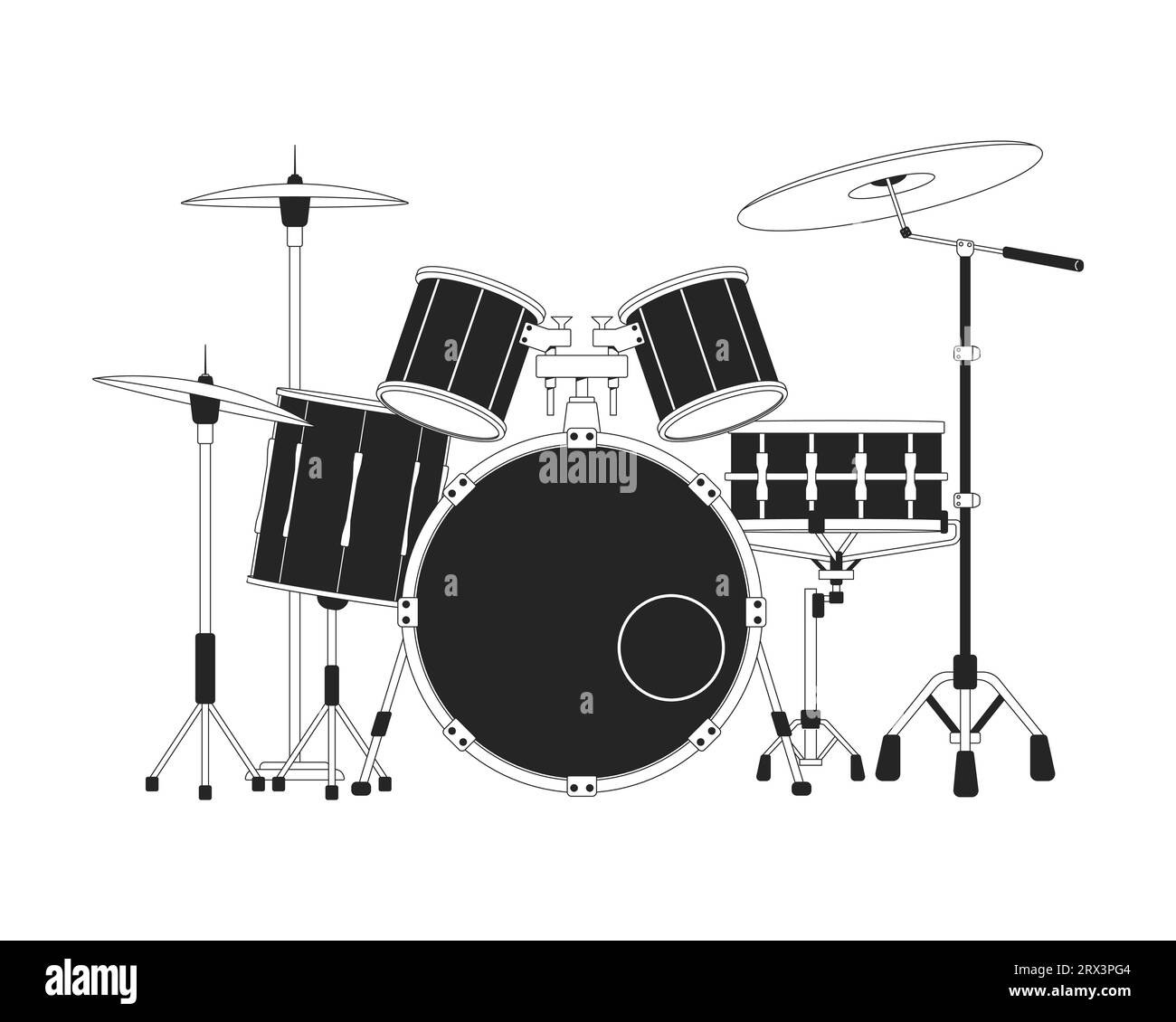 Drum set icon editable Cut Out Stock Images & Pictures - Alamy