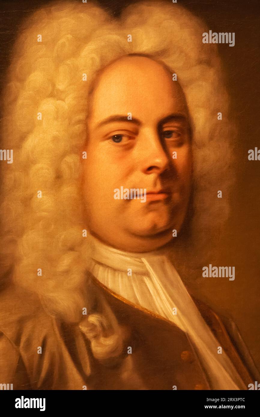 England, London, Portrait of George Frideric Handel (1685-1759) by ...