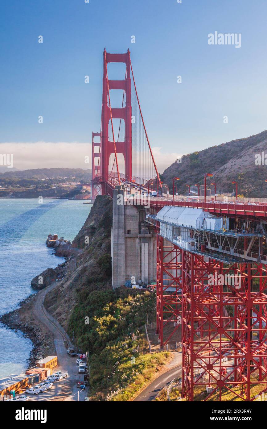 Golden Gate Bridge in San Francisco, California, viewed from the North ...