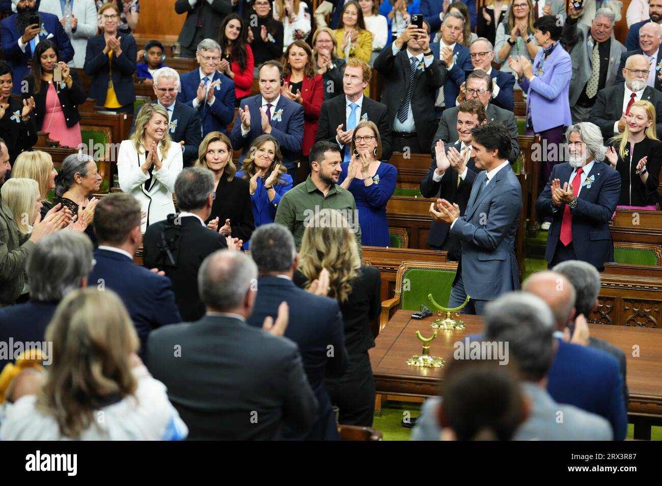Ottawa, Canada. 22nd Sep, 2023. Ukrainian President Volodymyr Zelenskyy ...