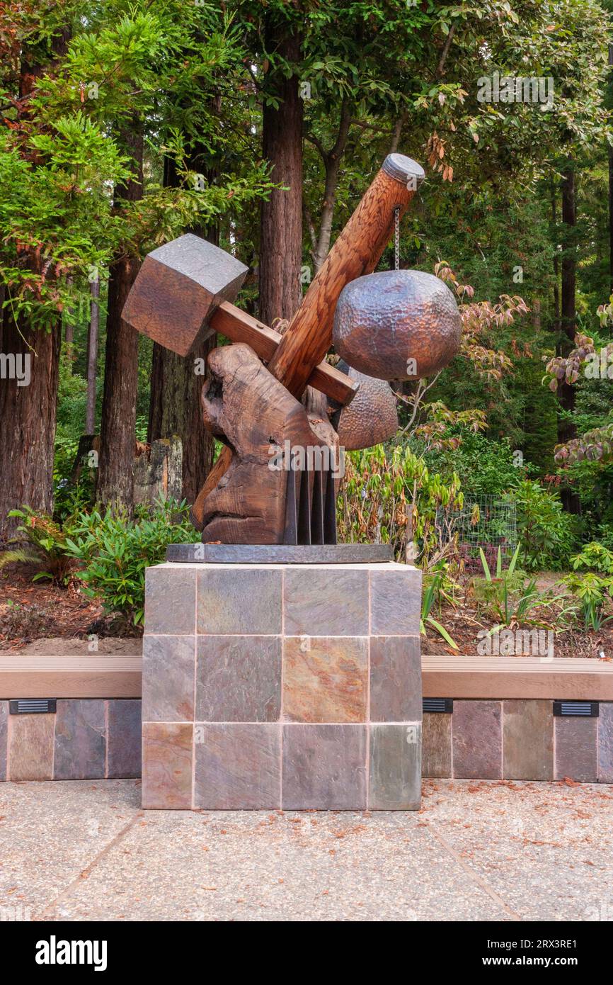 Gualala Arts Center in Gualala, California, off the scenic state road 1 ...