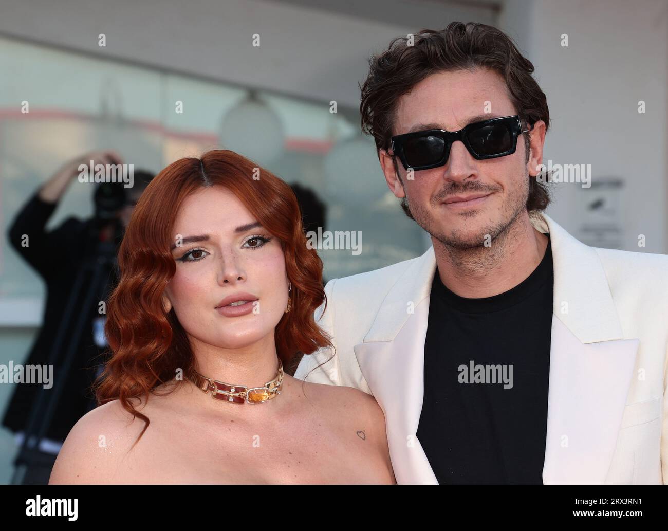 VENICE, ITALY - SEPTEMBER 04: Bella Thorne and Mark Emms attends a red ...