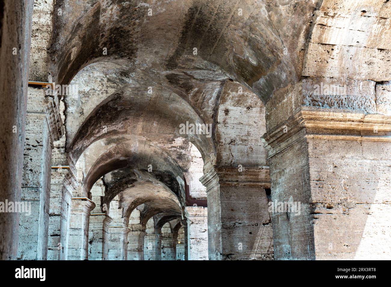 Ruins of the gated arch of the passage at the entrance of the Roman ...