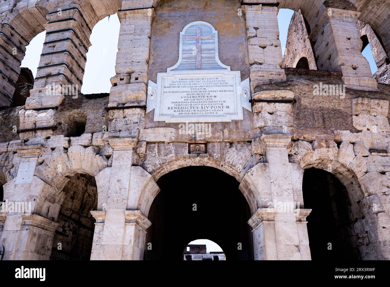 The main entrance to the Colosseum in Rome, Italy Stock Photo - Alamy