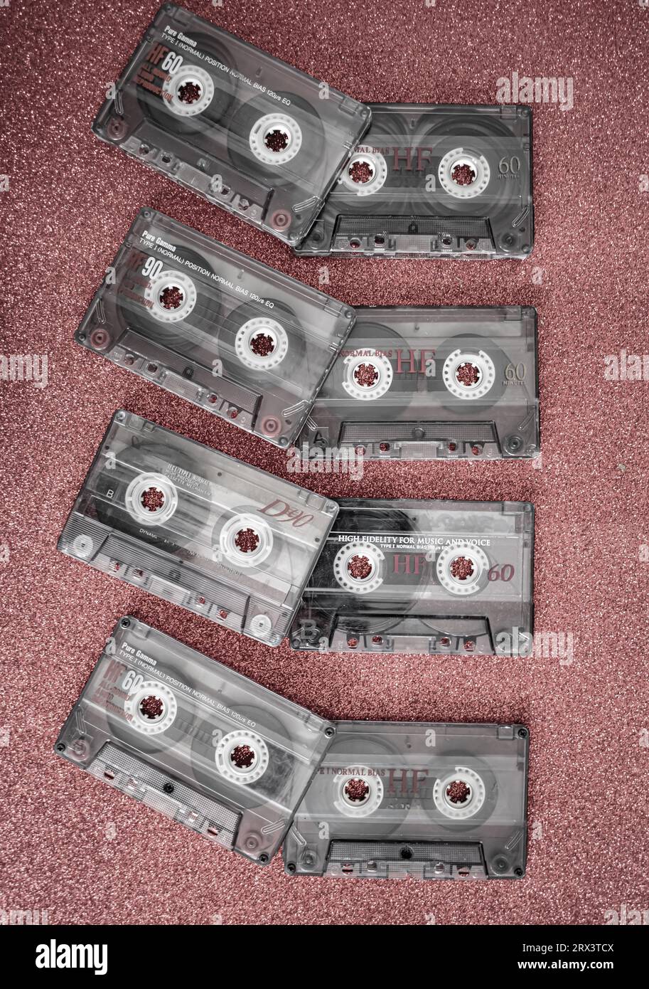 1970s music cassette tapes hi-res stock photography and images - Alamy