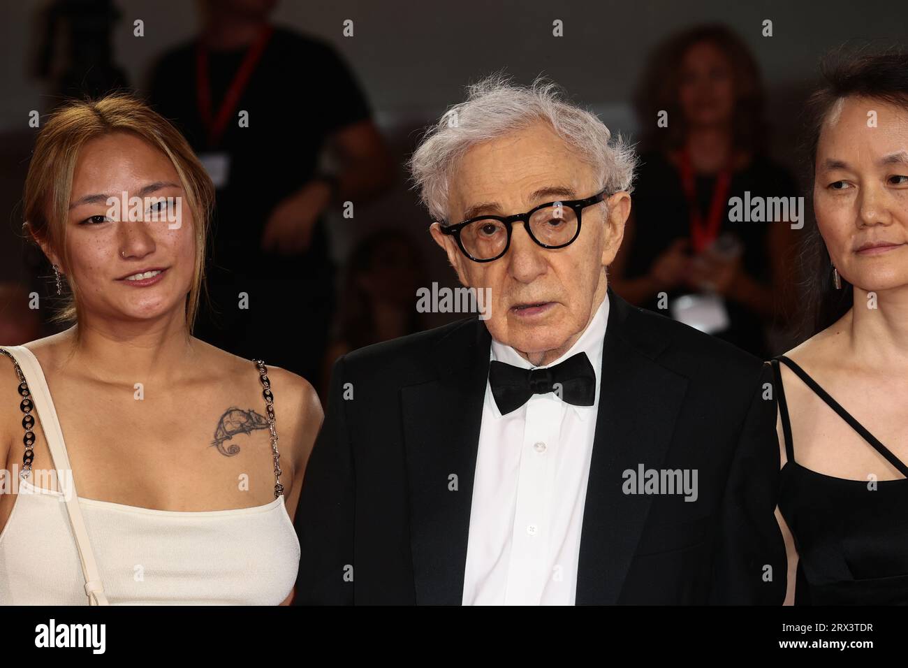 VENICE, ITALY - SEPTEMBER 04: Woody Allen, Soon-Yi Previn and Bechet ...