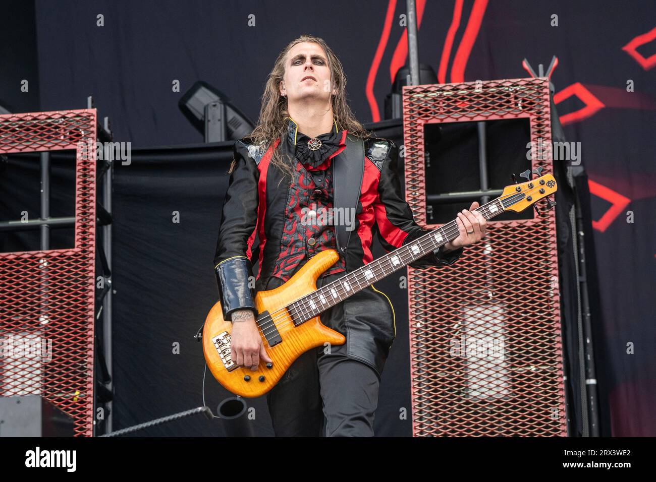 Henrik Sandelin of Avatar performs during Louder Than Life Music ...