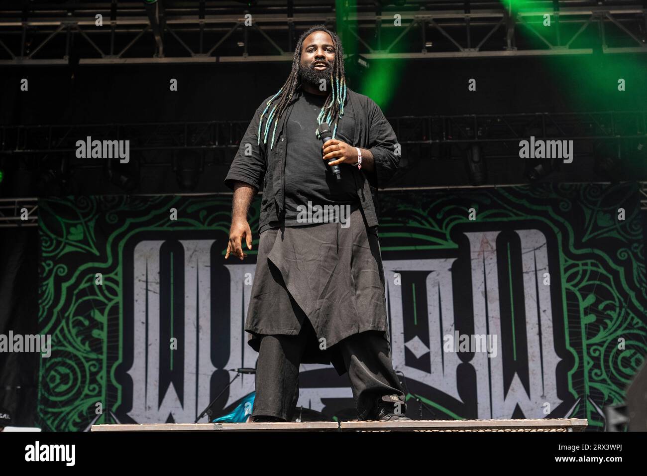 Mark Leon of Widow 7 performs during Louder Than Life Music Festival on ...