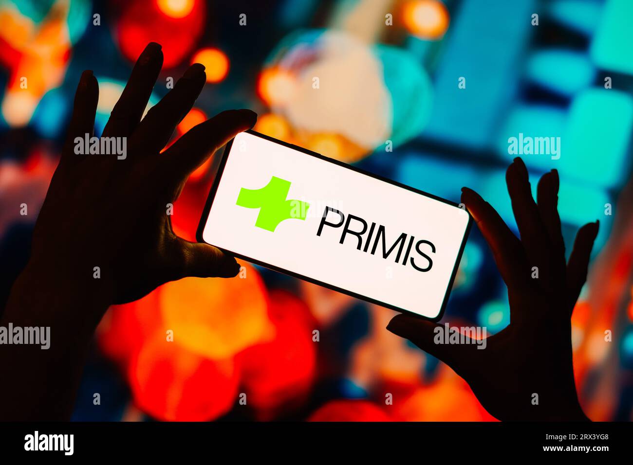 In this photo illustration, the Primis Bank logo is displayed on a ...